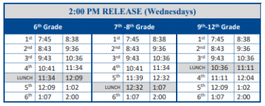 wednesday bell schedule - Great Hearts Veritas Prep, Serving Grades 6-12